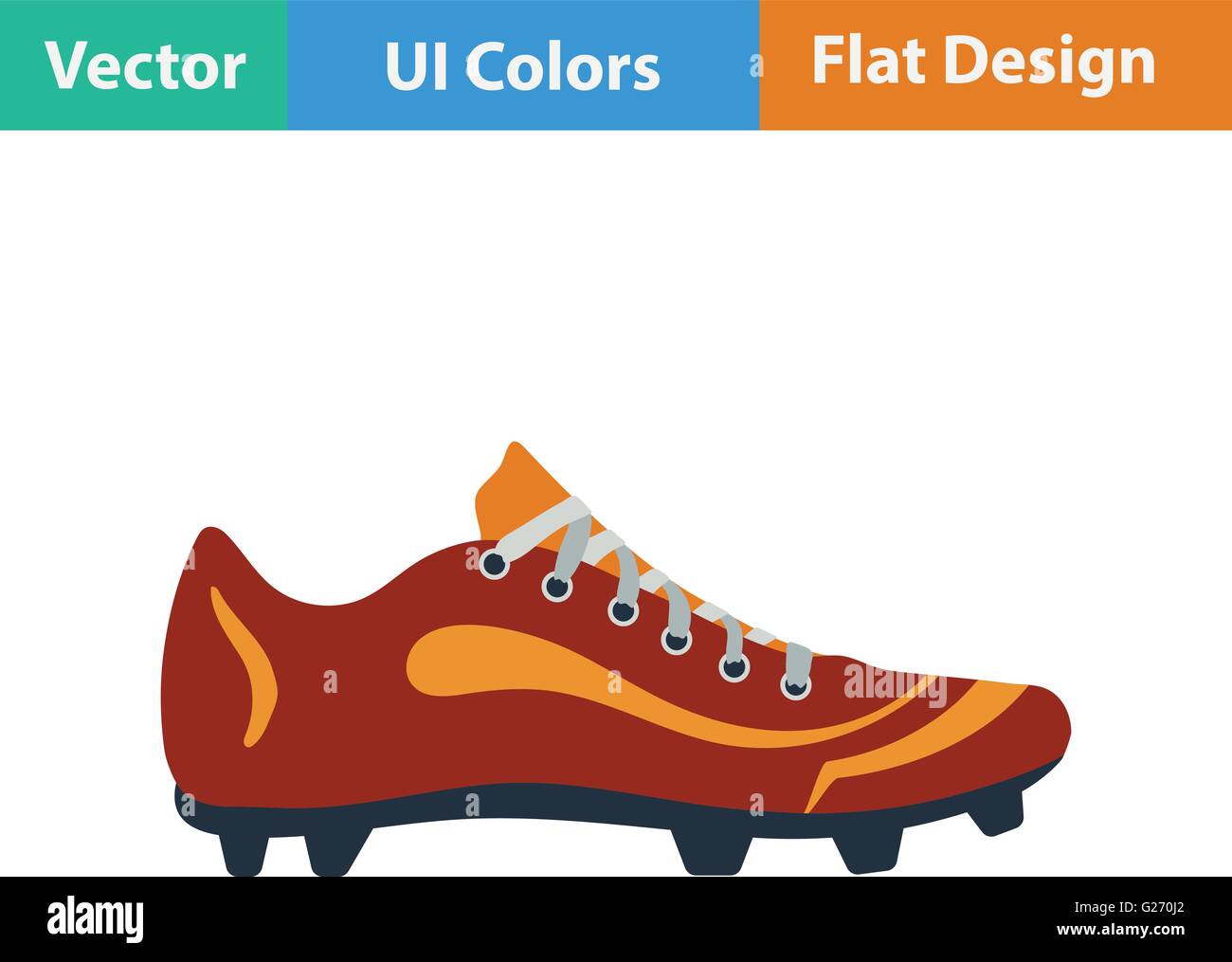 Black rugby boot Stock Vector Images - Alamy