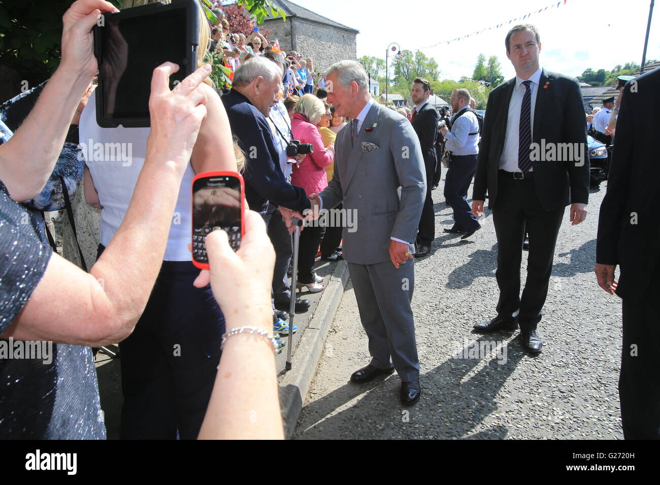 HRH - Britain's Prince Charles (C) arrives to an Orange Hall in the ...