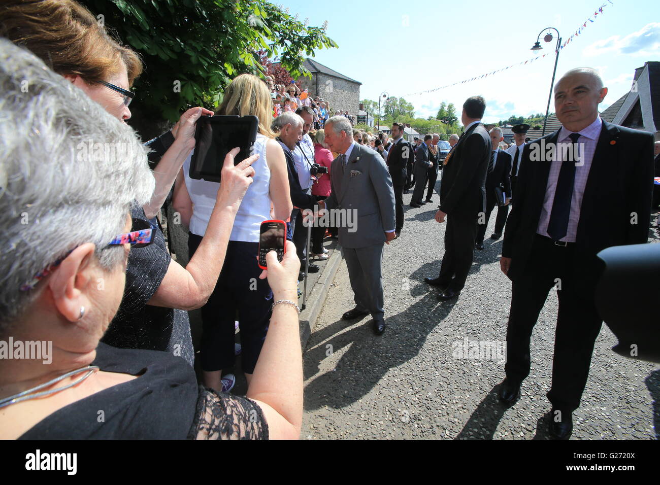 HRH - Britain's Prince Charles (C) arrives to an Orange Hall in the ...