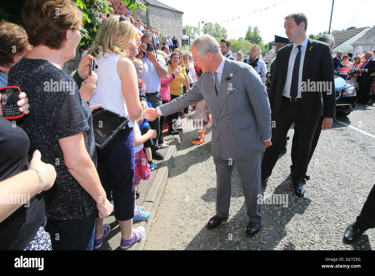 HRH - Britain's Prince Charles (C) arrives to an Orange Hall in the ...