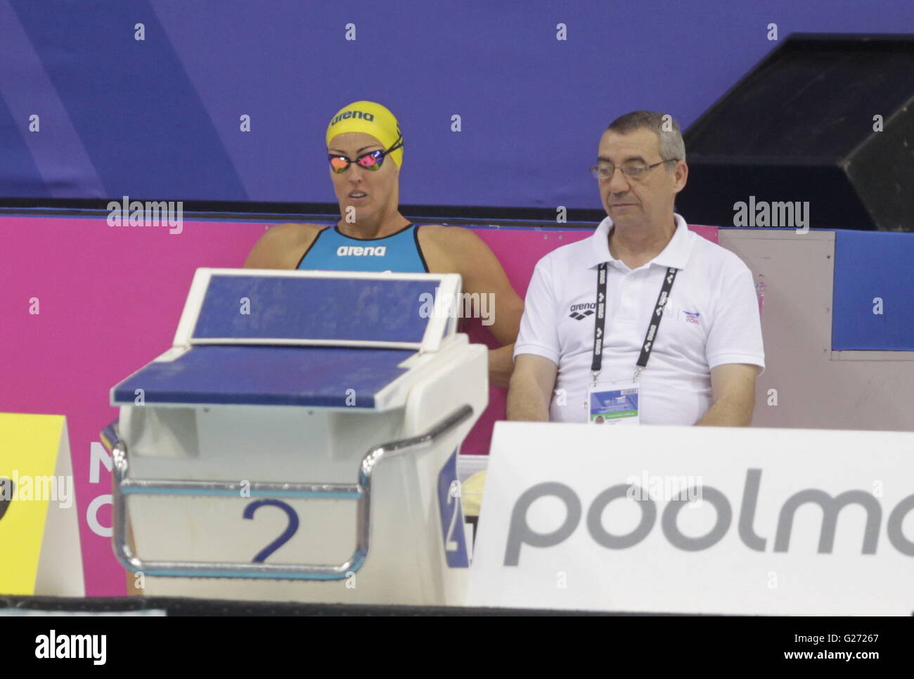 London, England, May 21, 2016: Therese Alshammar Suedoise swimmer in ...
