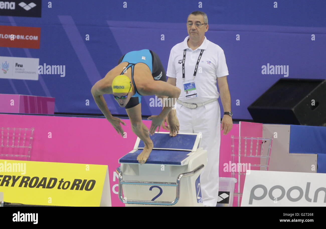 London, England, May 21, 2016: Therese Alshammar Suedoise swimmer in ...