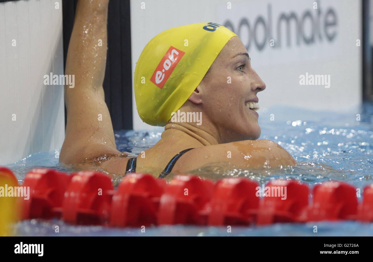 London, England, May 21, 2016: Therese Alshammar Suedoise swimmer in ...