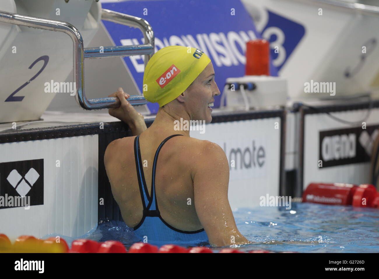 London, England, May 21, 2016: Therese Alshammar Suedoise swimmer in ...