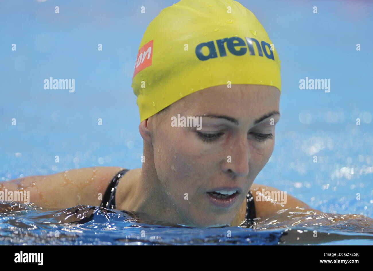 London, England, May 21, 2016: Therese Alshammar Suedoise swimmer in ...