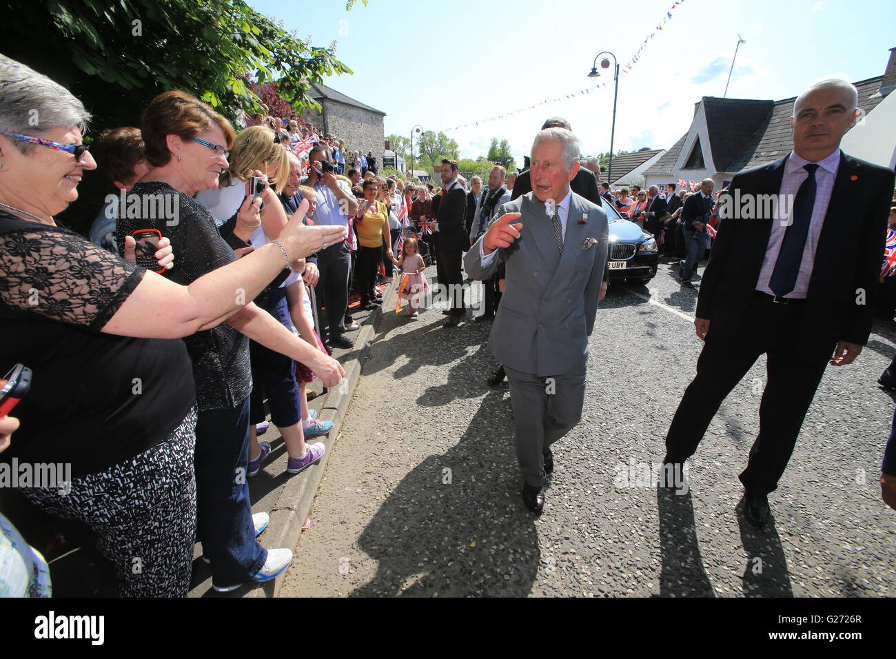 HRH - Britain's Prince Charles (C) arrives to an Orange Hall in the ...