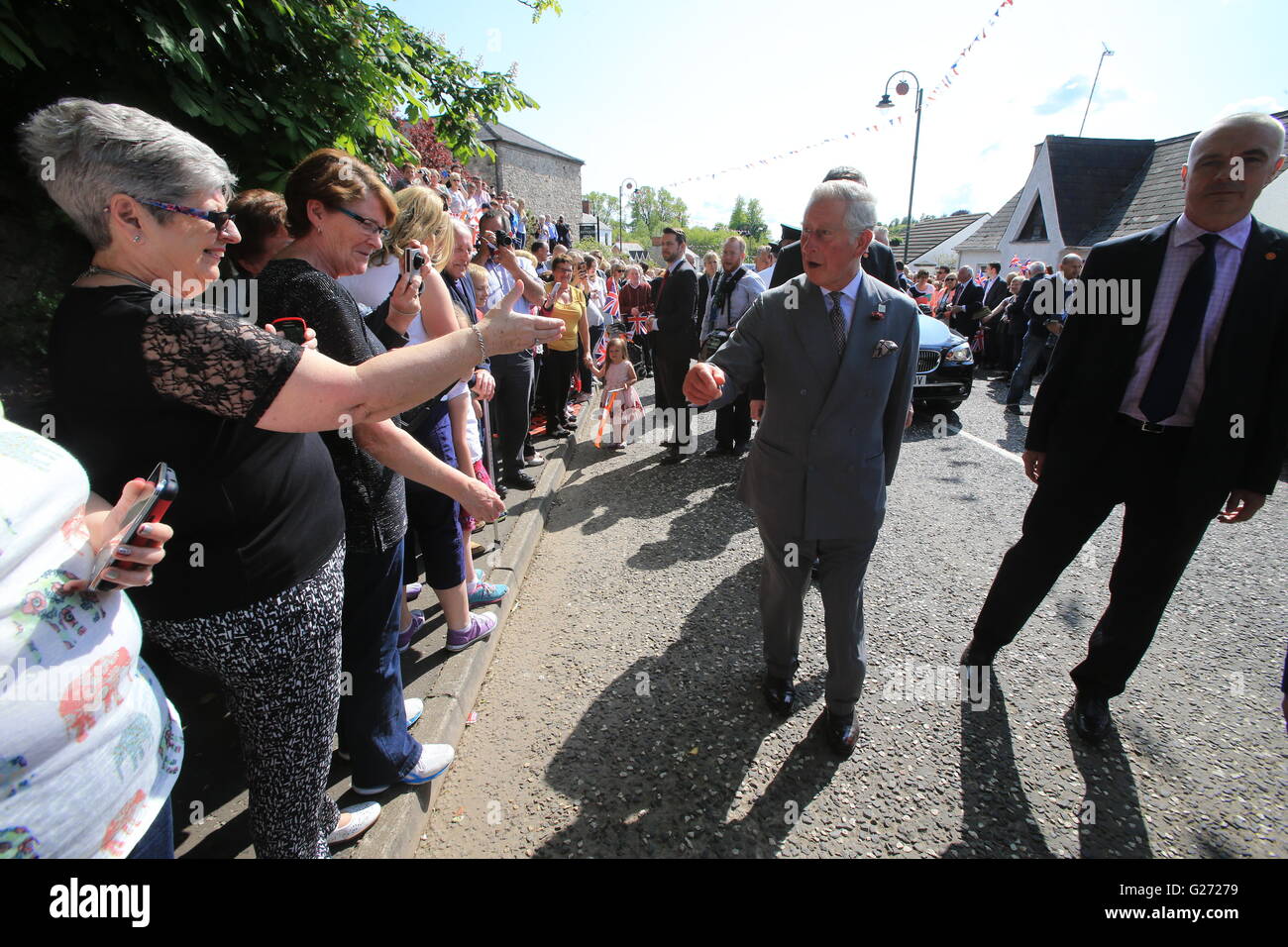 HRH - Britain's Prince Charles (C) arrives to an Orange Hall in the ...