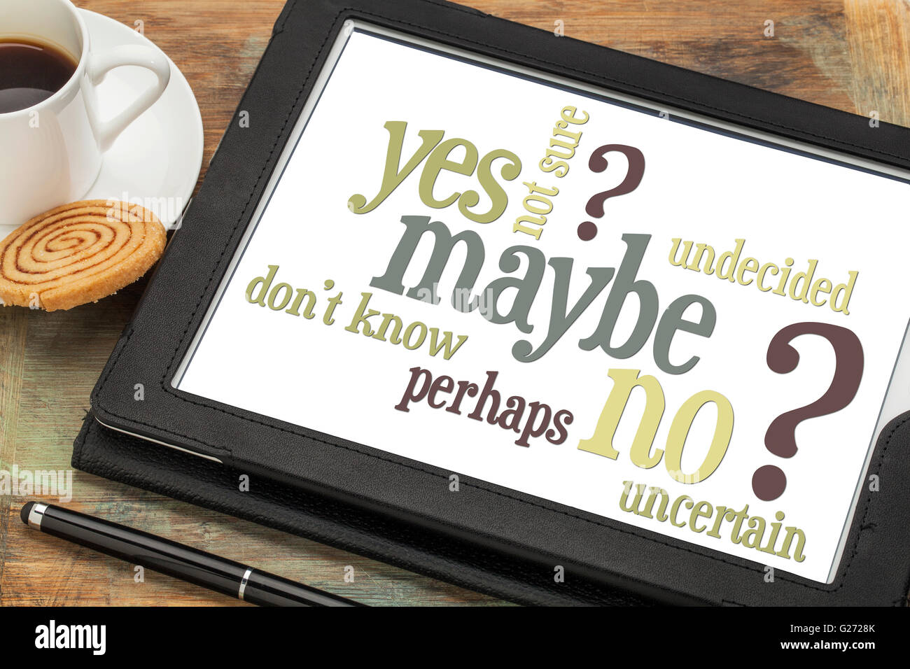 Uncertain word hi-res stock photography and images - Alamy