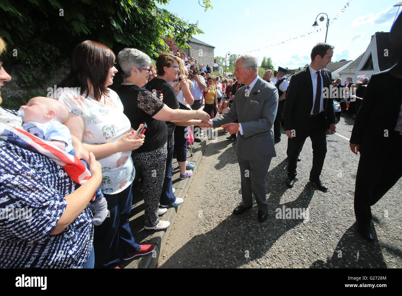 HRH - Britain's Prince Charles (C) arrives to an Orange Hall in the ...
