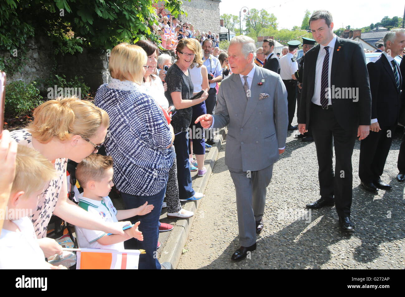 HRH - Britain's Prince Charles (C) arrives to an Orange Hall in the ...