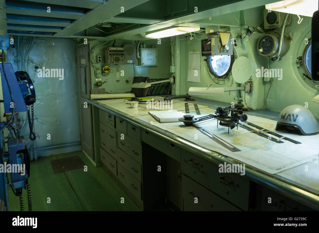 Ship chart room hi-res stock photography and images - Alamy