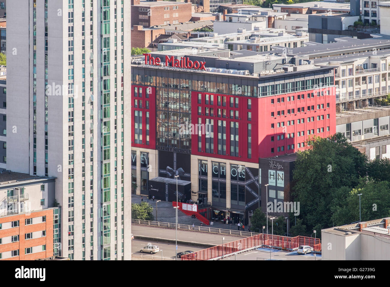 Aerial view mailbox birmingham city hi-res stock photography and images ...