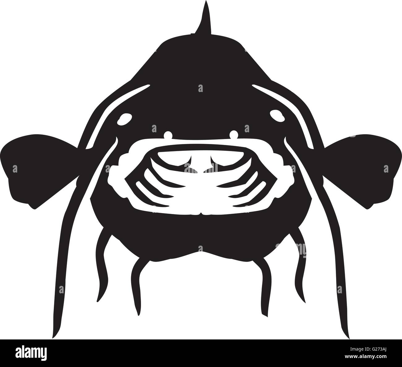 Catfish silhouette Stock Vector Images - Alamy