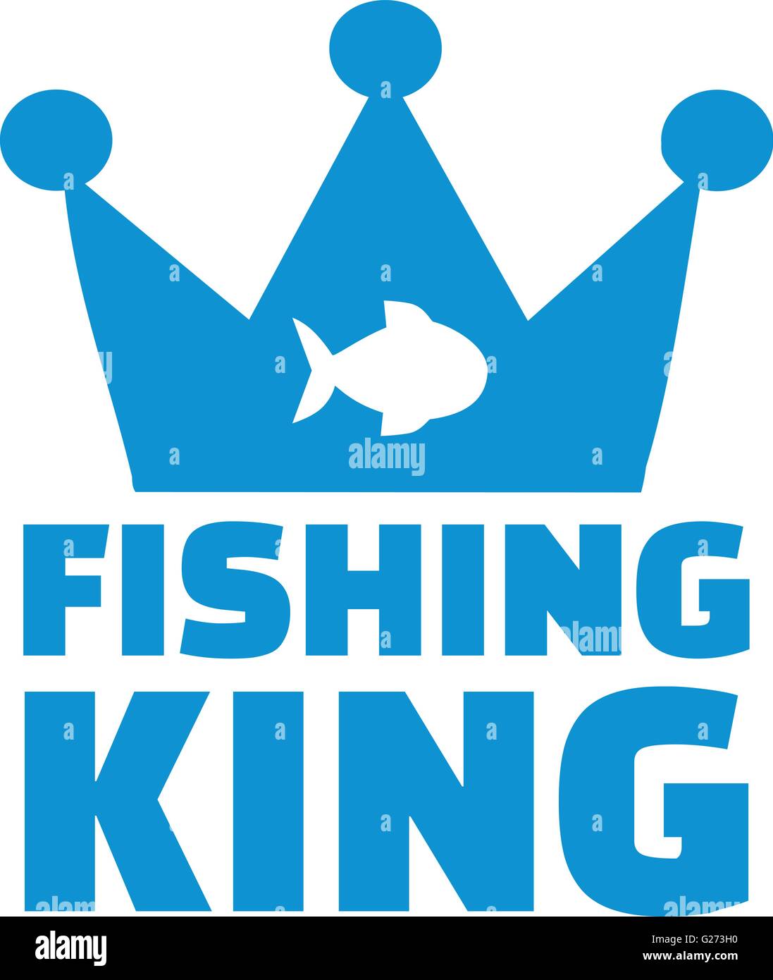 Fishing King with fish Stock Vector Image & Art - Alamy