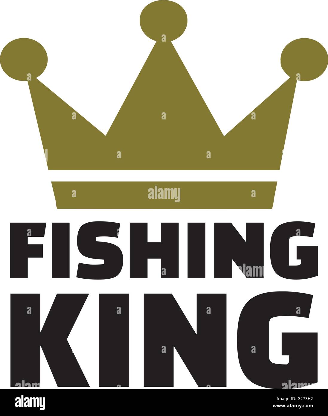 King of fishing Stock Vector Images - Alamy