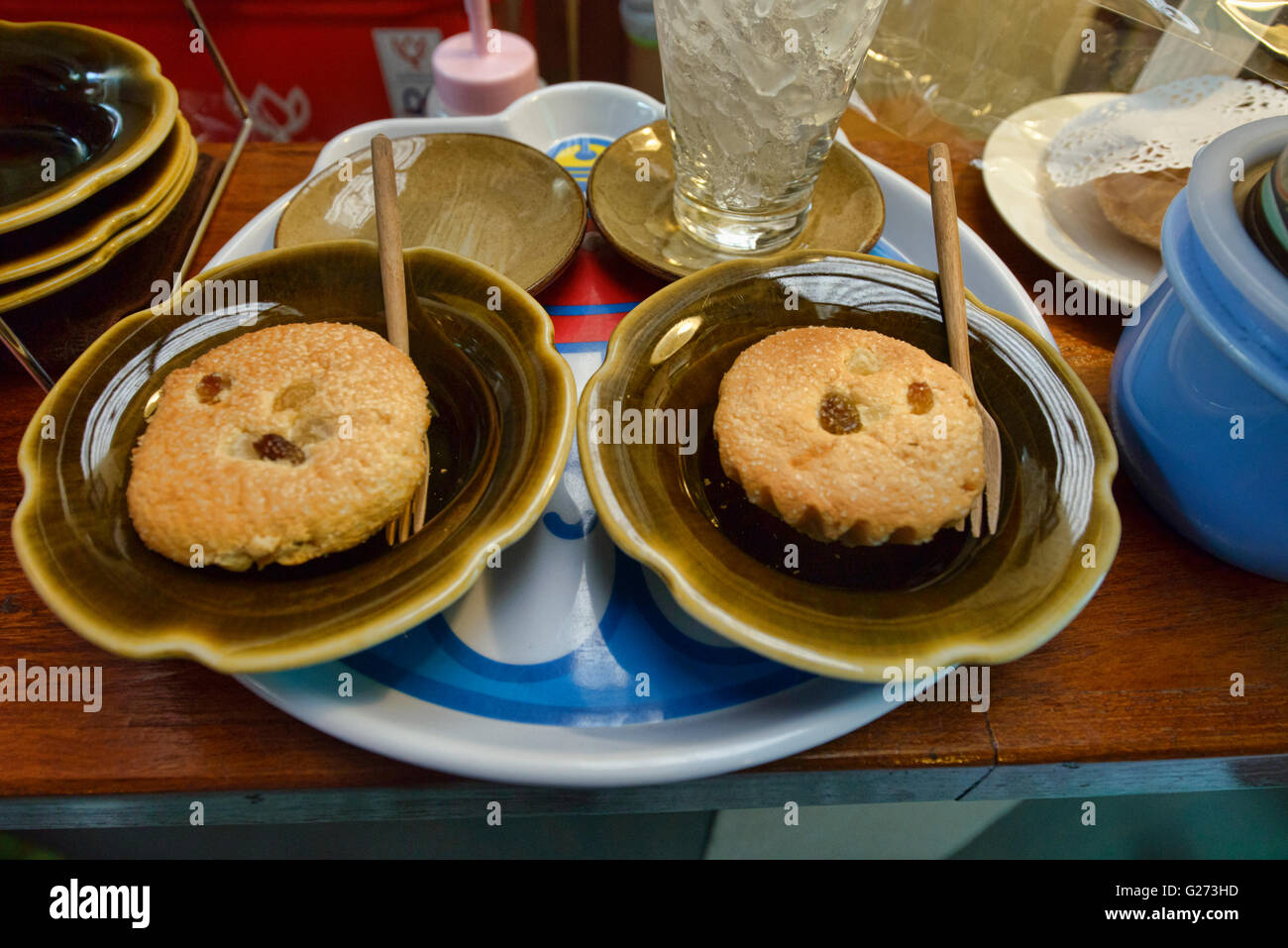 Traditional Portuguese cookies at Thanusingha Bakery in Bangkok ...