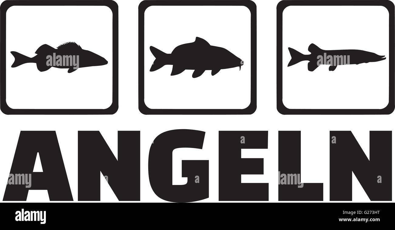 Fishing Fish Icons Stock Vector Image & Art - Alamy