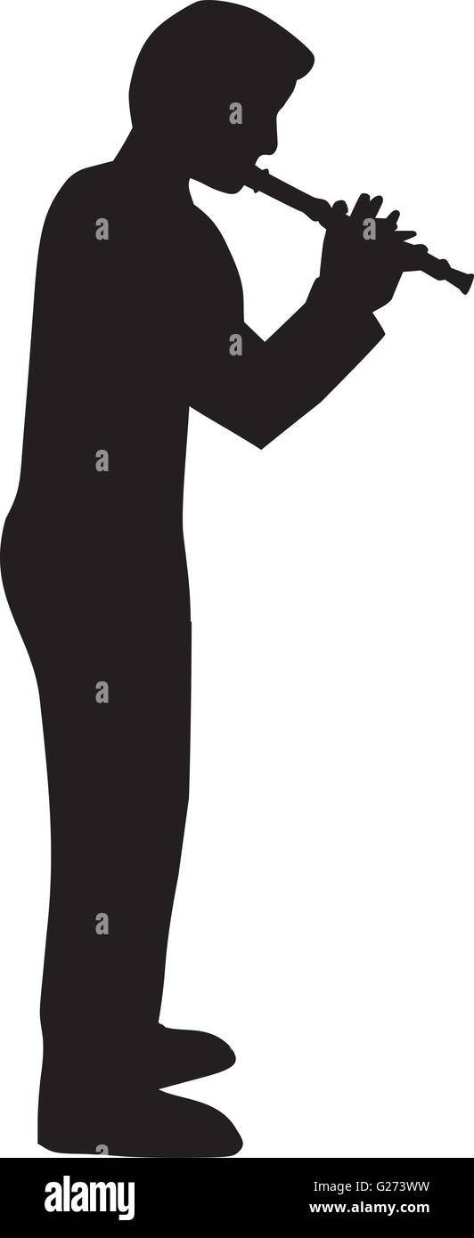 Woodwind player Stock Vector Images - Alamy