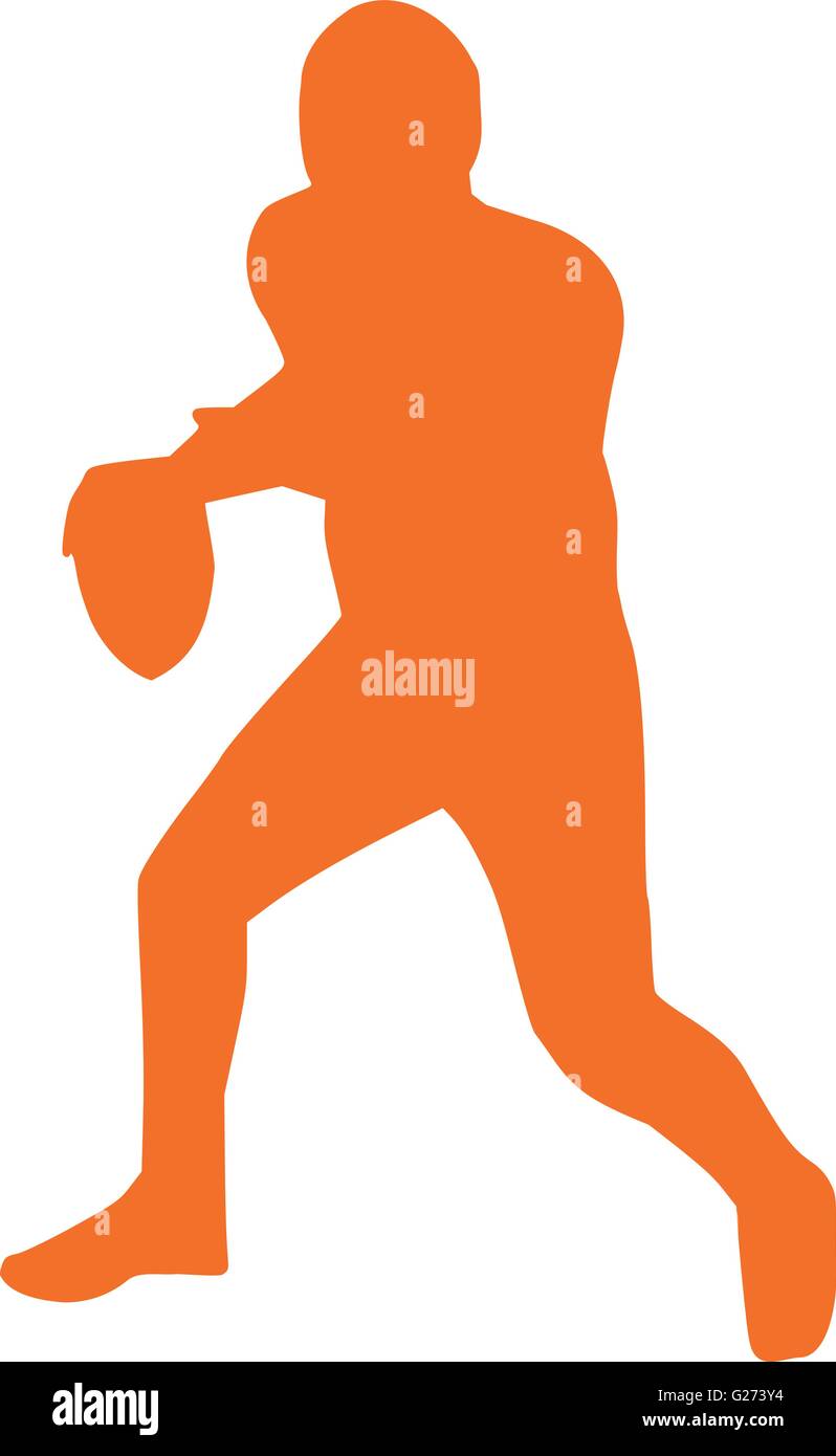 American Football Running Back Stock Vector Image & Art - Alamy