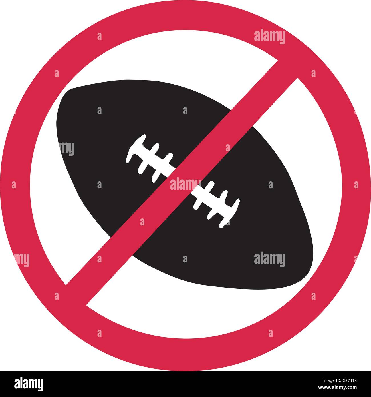 Ball prohibition Stock Vector Images - Alamy