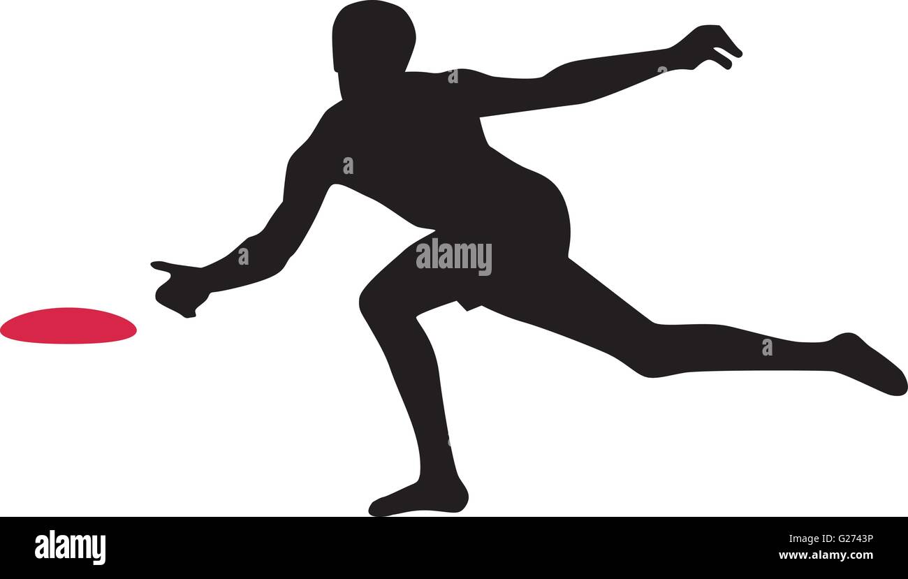 Frisbee player with red frisbee Stock Vector Image & Art - Alamy Frisbee player with red frisbee Stock Vector Image & Art - Alamy