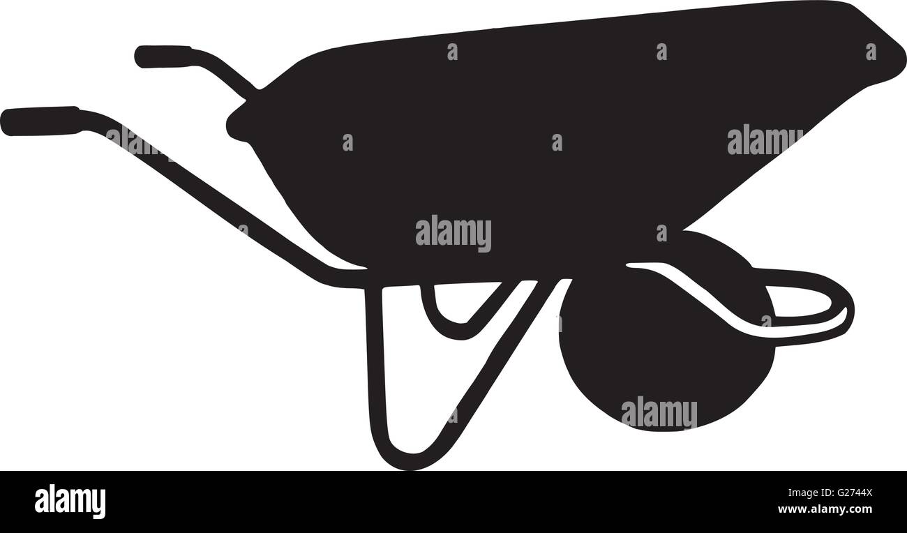 Wheelbarrow wheel Stock Vector Images - Alamy