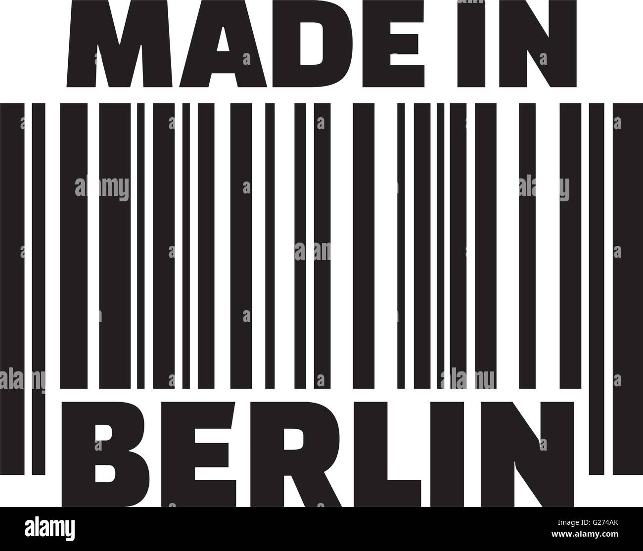 Made in berlin Stock Vector Images - Alamy