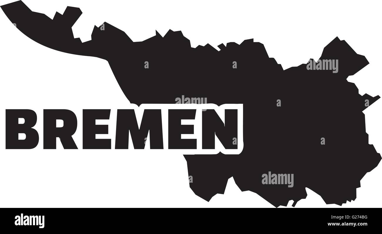 Bremen map Stock Vector Images - Alamy