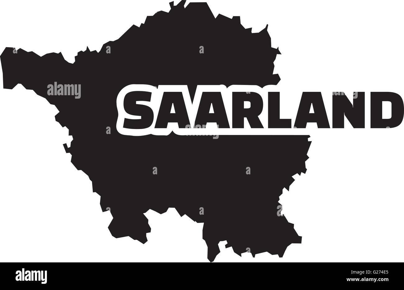 Saarland Map High Resolution Stock Photography and Images - Alamy