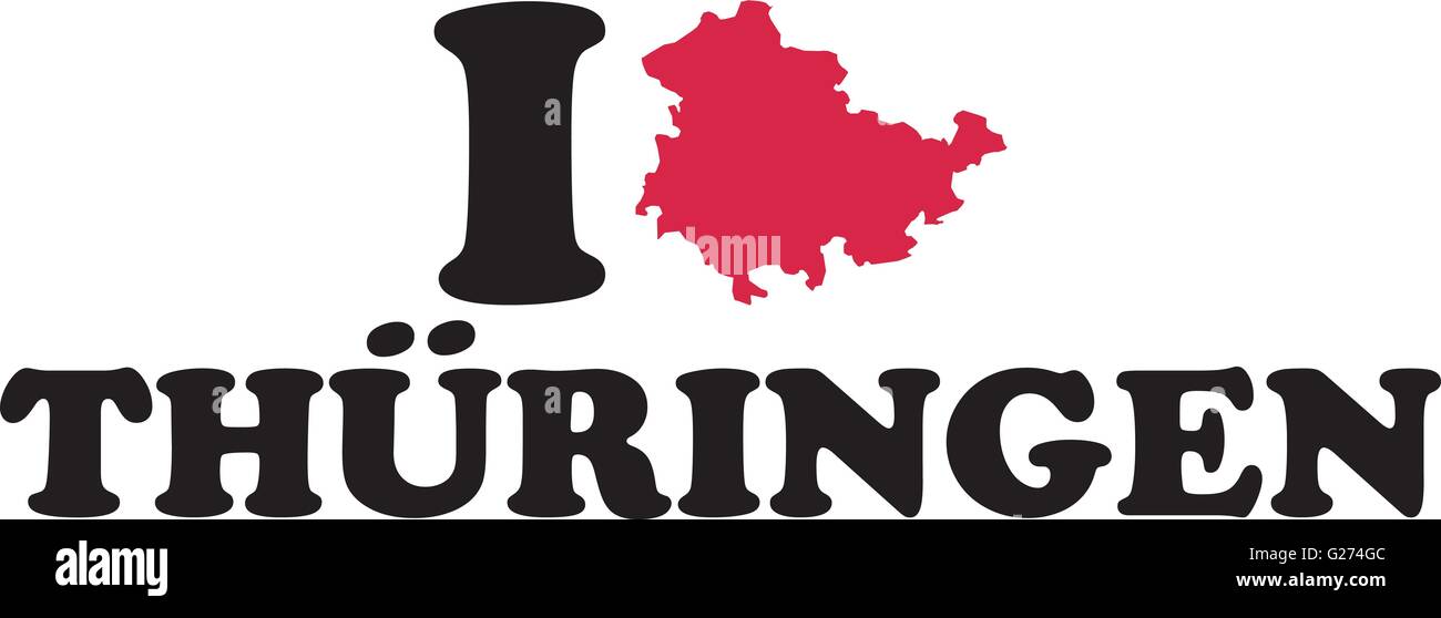 Thuringen map Stock Vector Images - Alamy