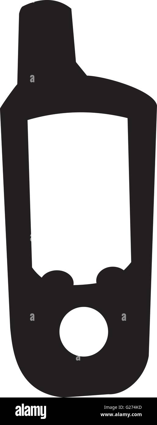 Gps silhouette Stock Vector Images - Alamy