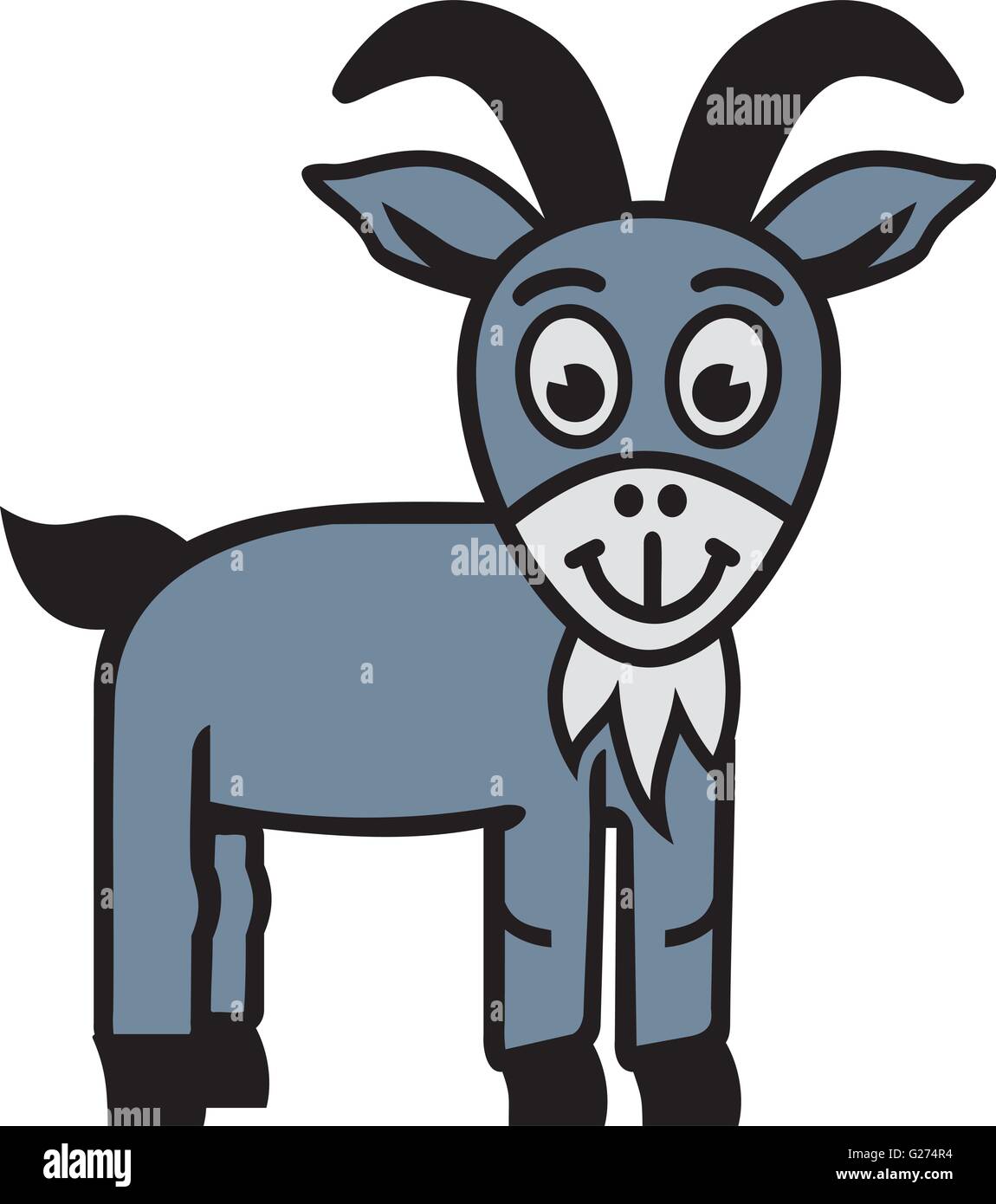 Goat cartoon hi-res stock photography and images - Alamy