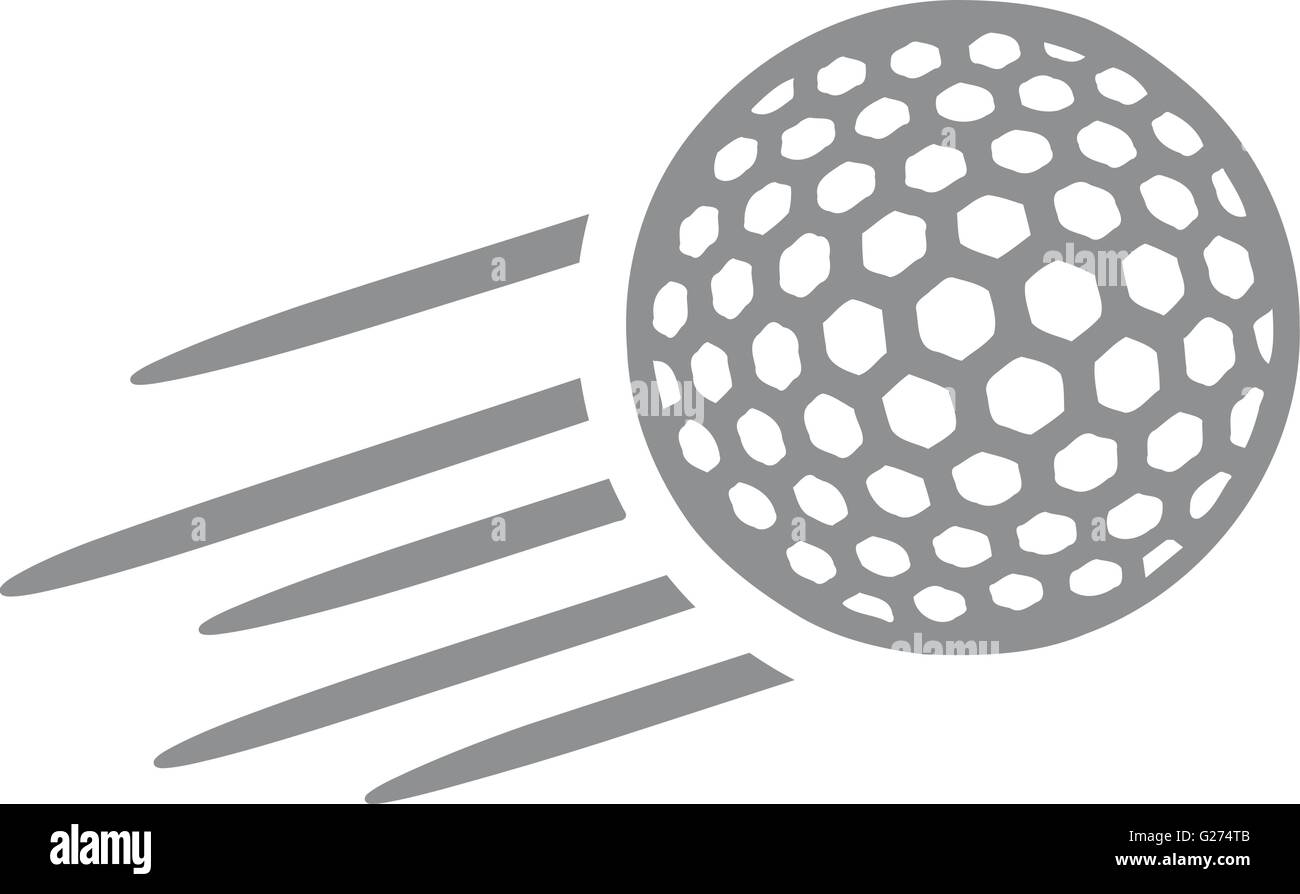 Golf Ball Flying Stock Vector Image & Art - Alamy