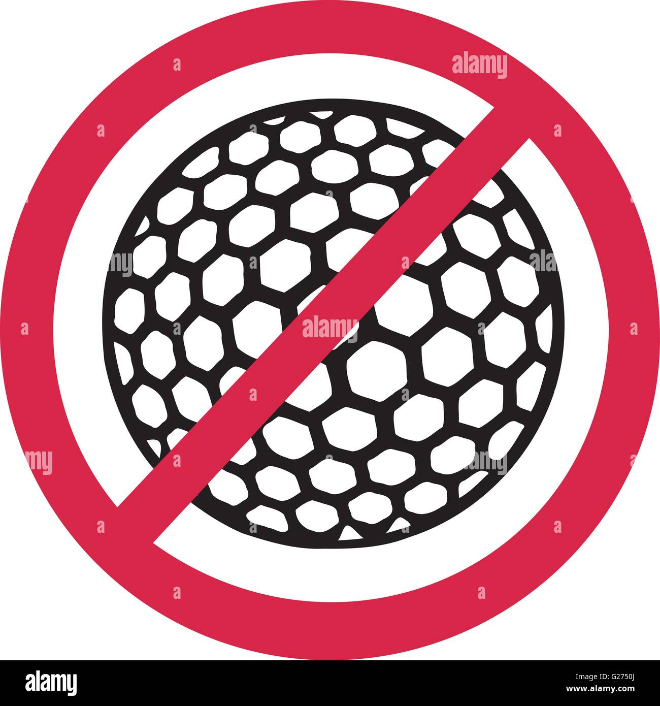Golf ban Stock Vector Images - Alamy