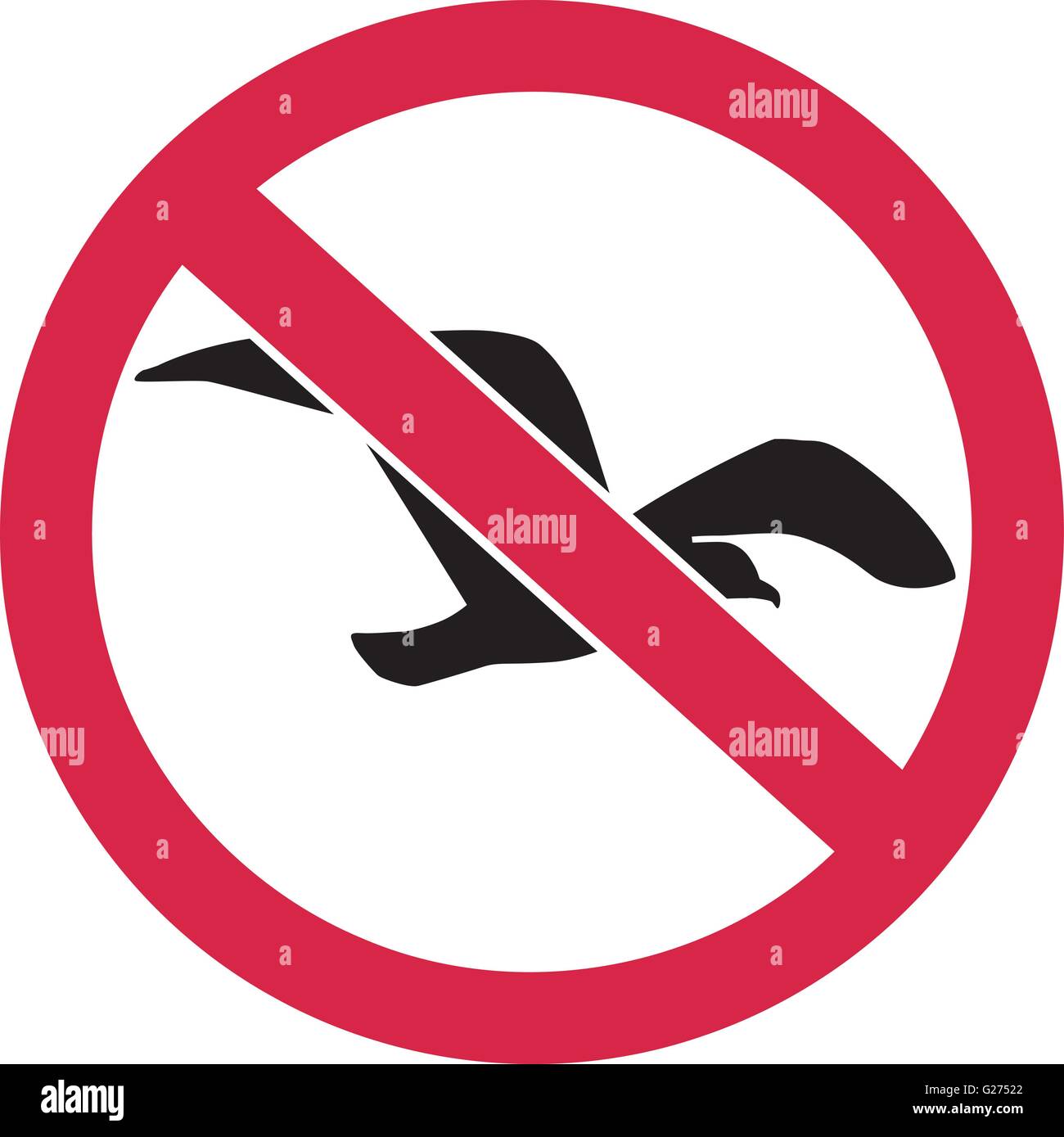 No seagulls sign Stock Vector Images - Alamy