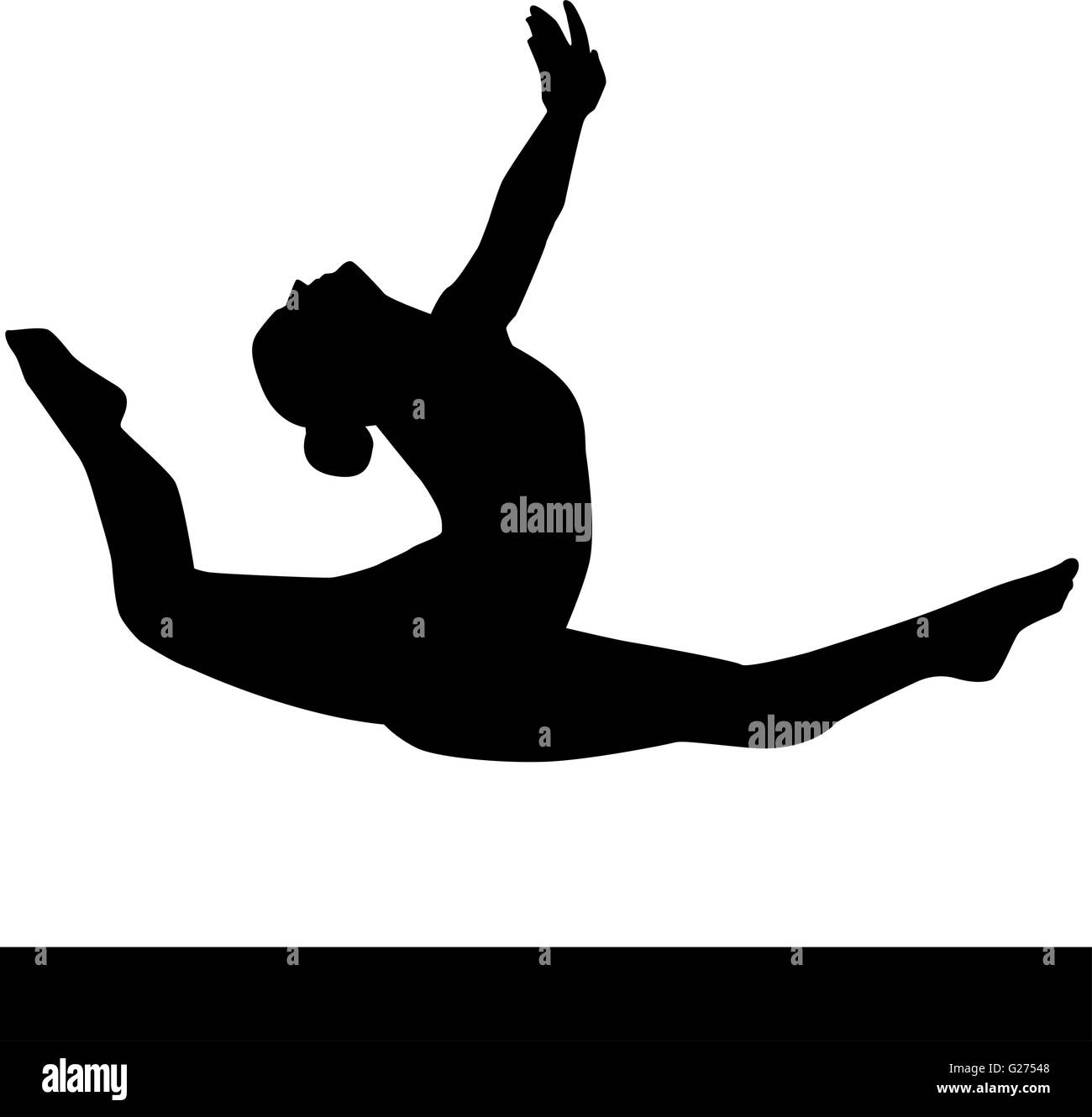 Gymnastics Beam Silhouette