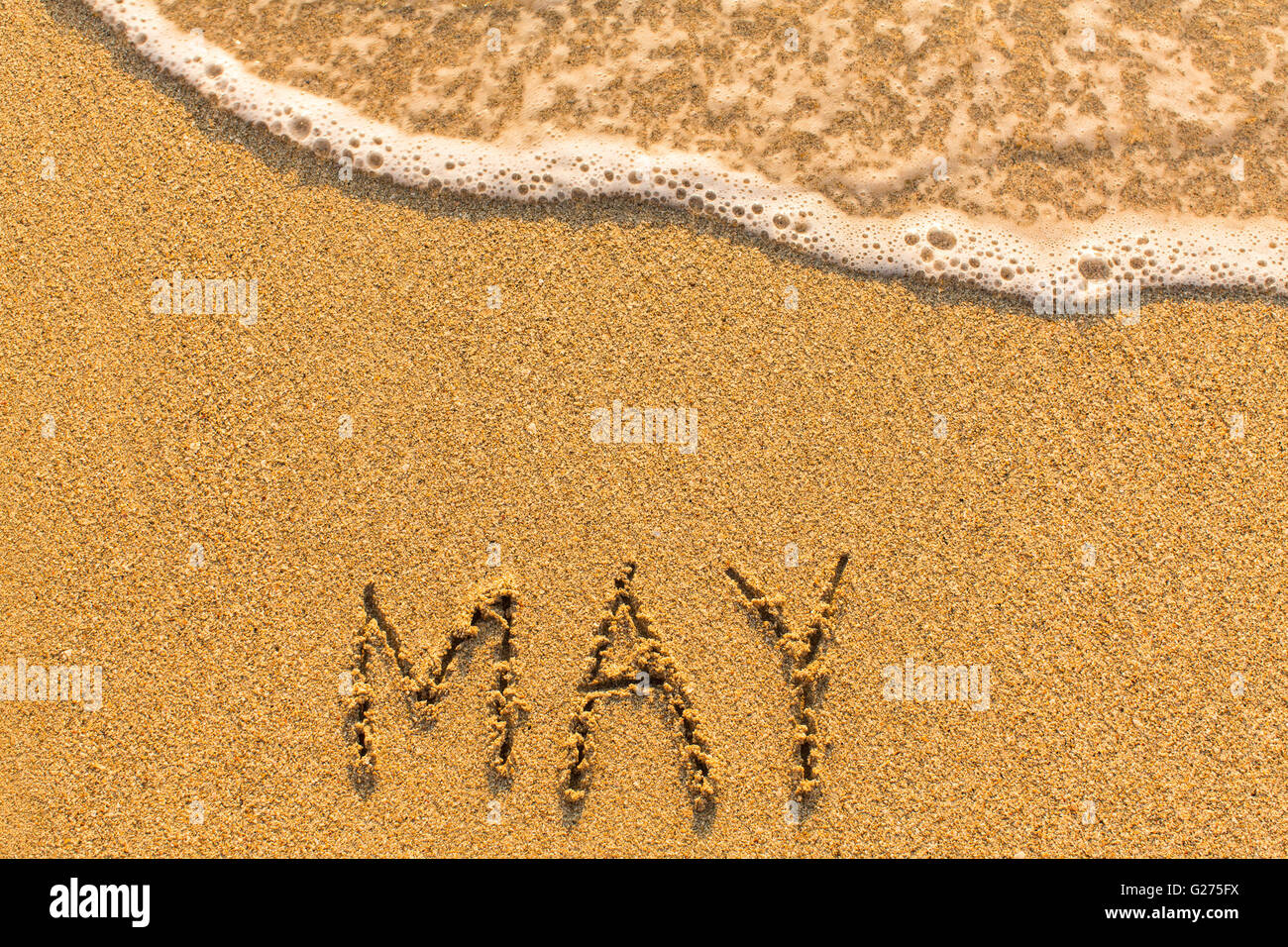 May month word written hi-res stock photography and images - Alamy