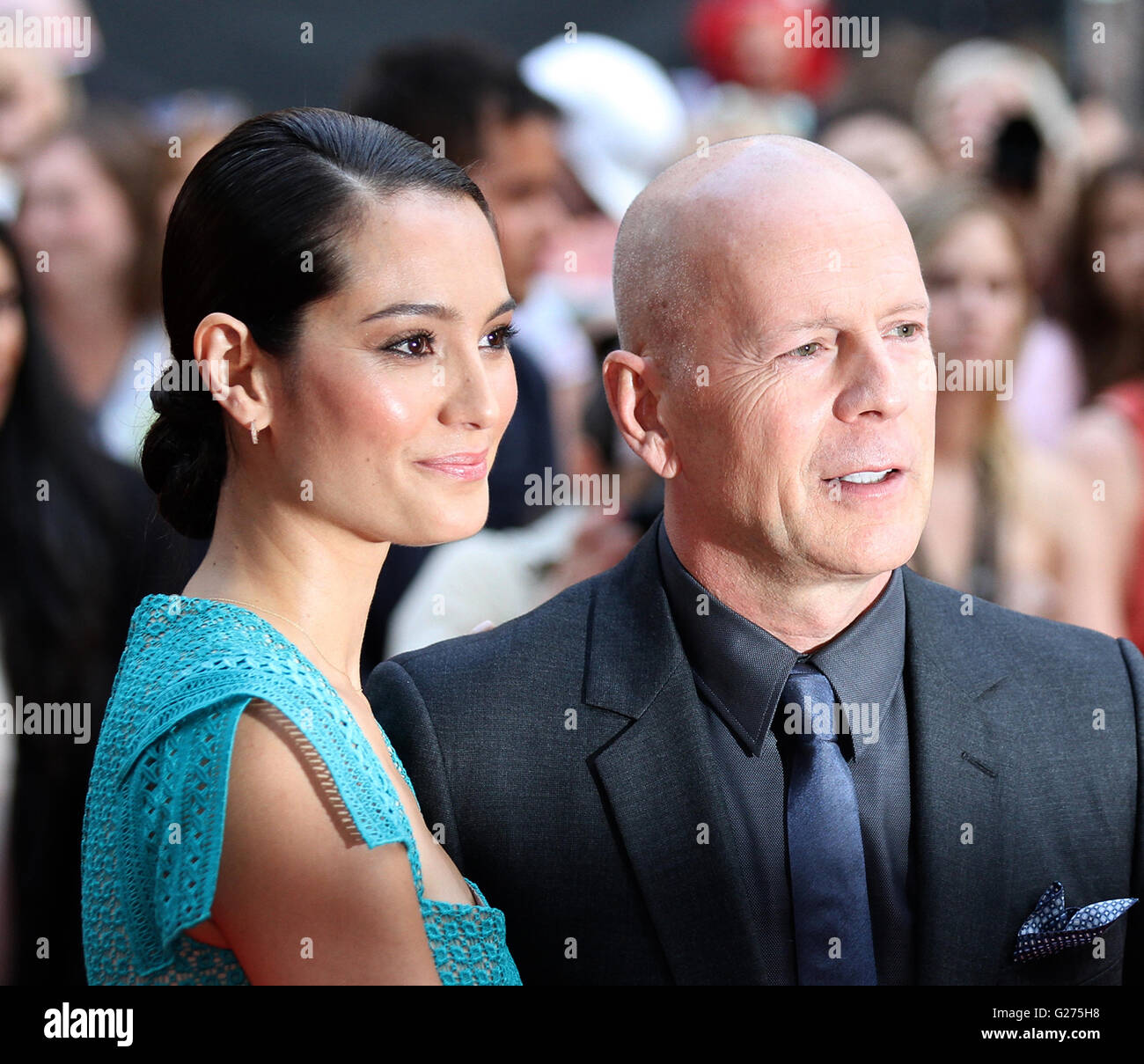 London, UK, 22nd July 2013. Bruce Willis and Emma Heming attend the ...