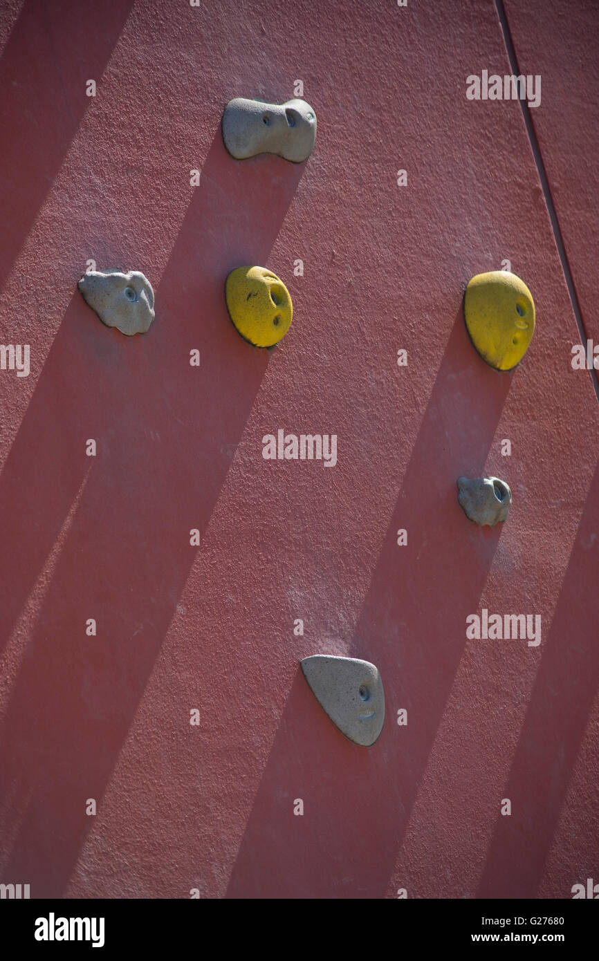 Climbing wall at the Queen Elizabeth II Olympic Park, London, UK Stock ...
