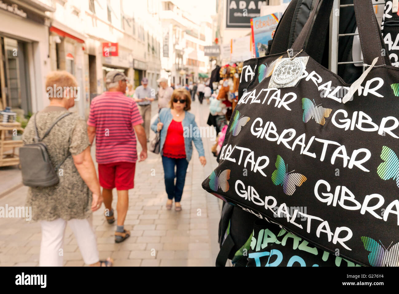 Main street gibraltar shops hi-res stock photography and images - Alamy