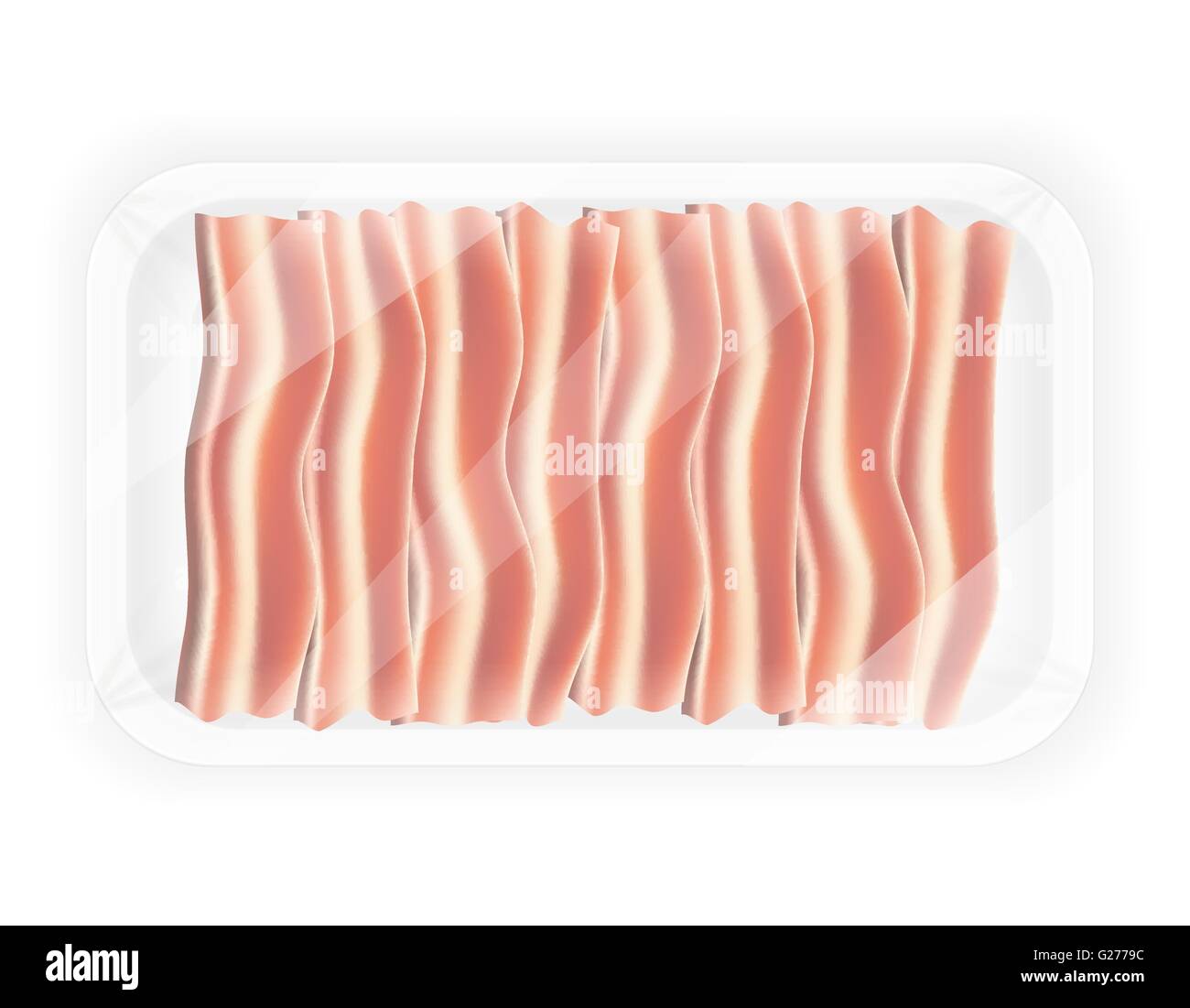 Packet bacon Stock Vector Images - Alamy