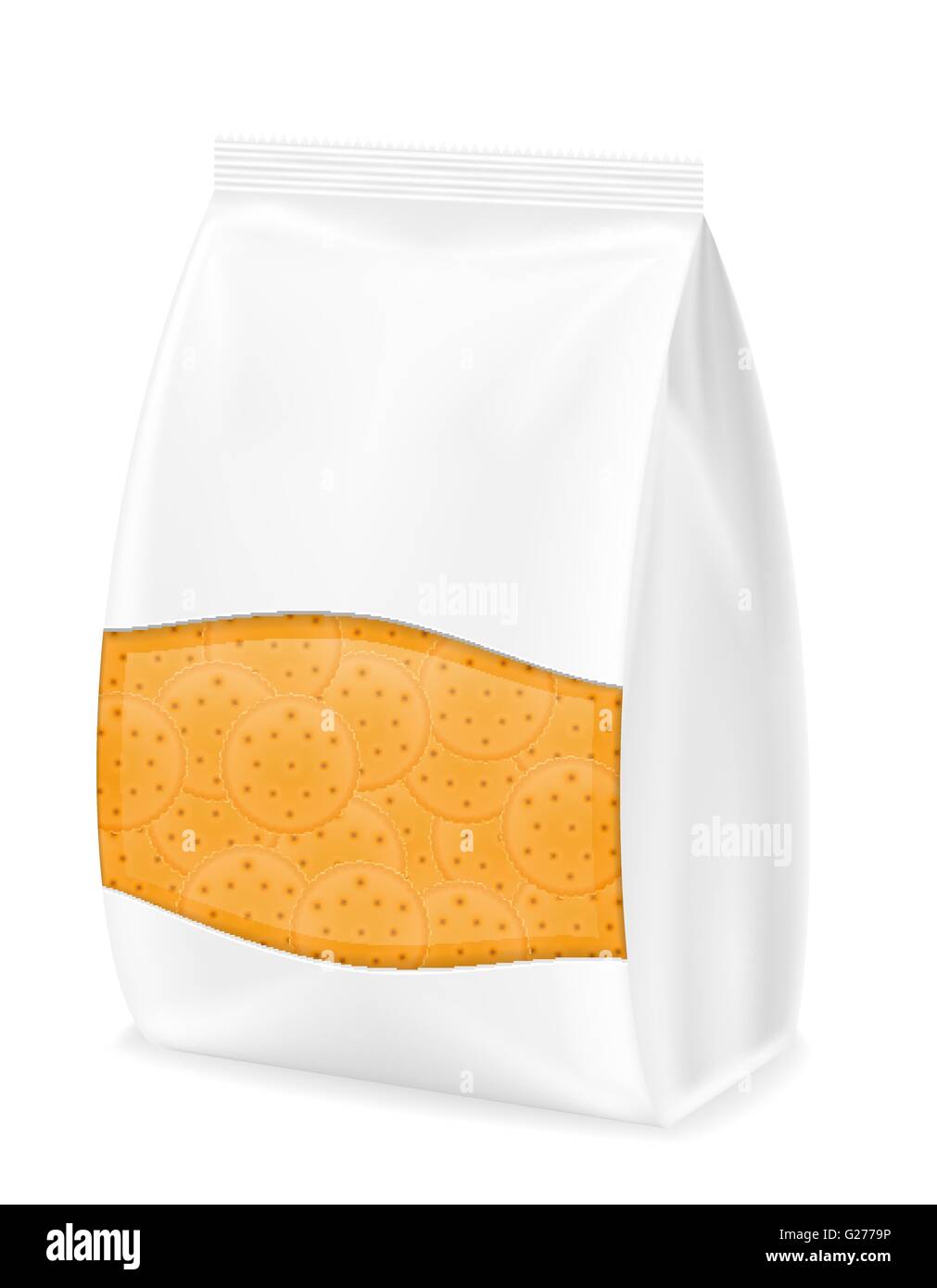 biscuit in packaging vector illustration isolated on white background ...