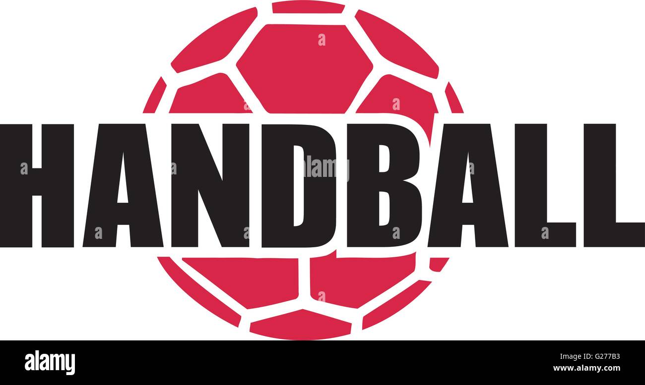 Handball Word and Ball Stock Vector Image & Art - Alamy