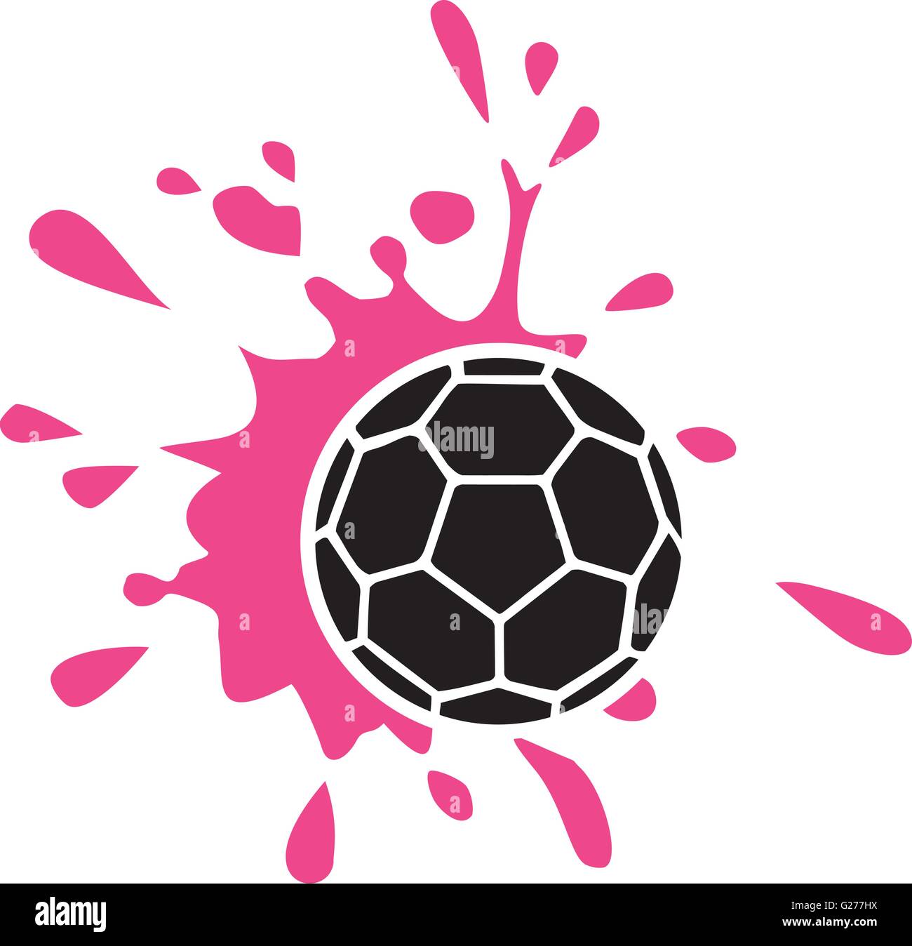 Handball Ball Splash Stock Vector Image & Art - Alamy