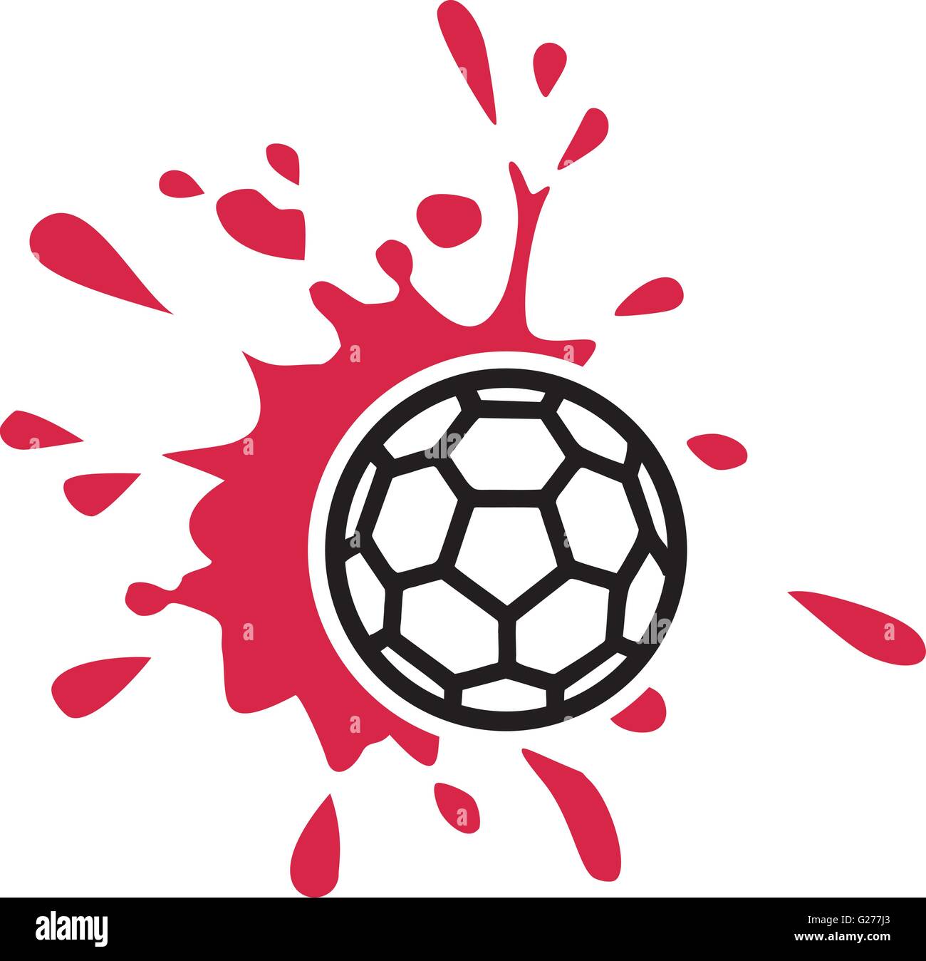 Handball Ball Splash Color Stock Vector Image & Art - Alamy