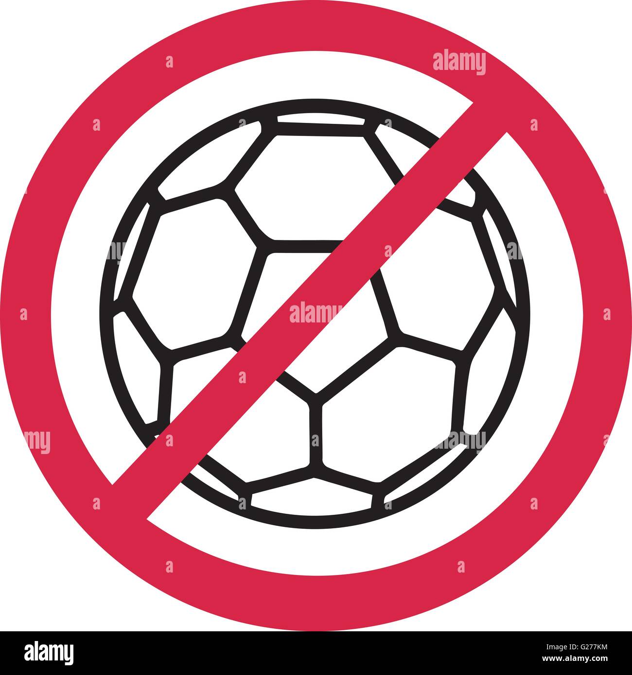 No Handball Ban Stock Vector Image & Art - Alamy