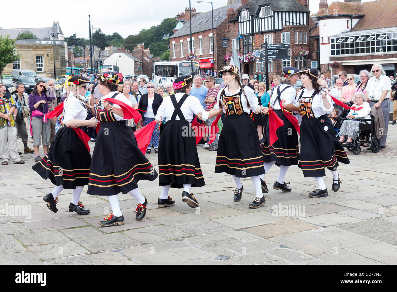 Briggate Morris Dancers at the Whitby Folk Week 2015 Stock Photo - Alamy