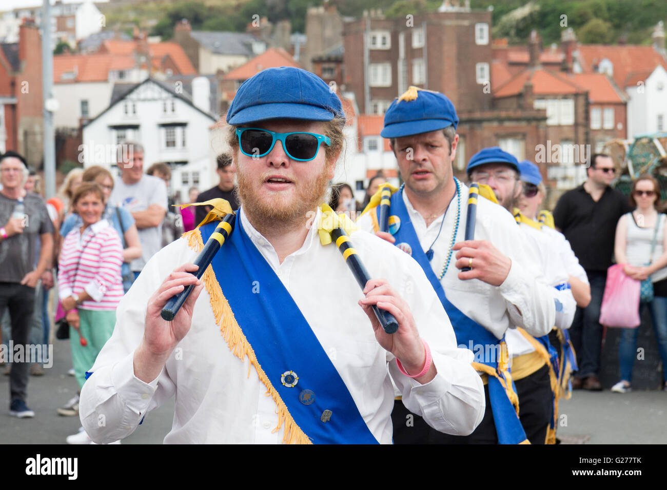 Wakefield Morris Dancers at the Whitby Folk Week 2015 Stock Photo - Alamy