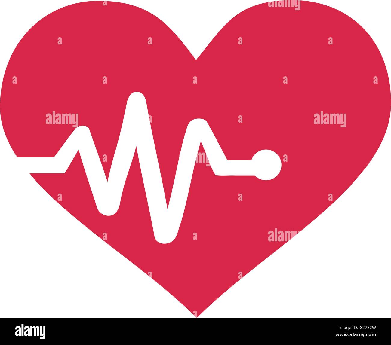 Heart with heartbeat graph Stock Vector Image & Art - Alamy