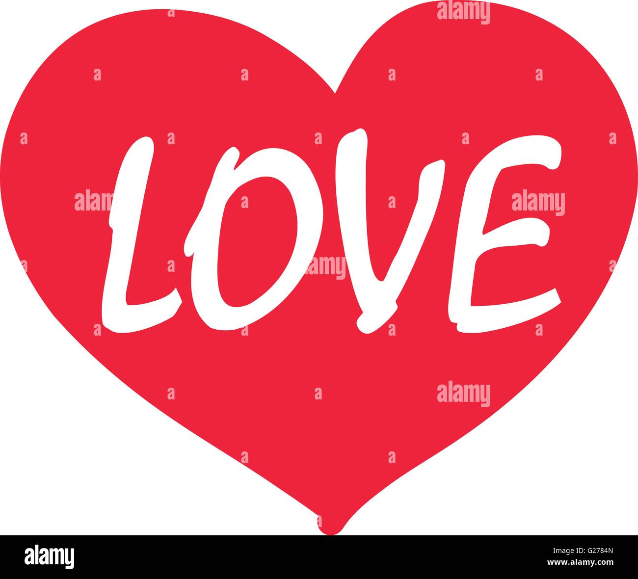 Heart with love word Stock Vector Image & Art - Alamy